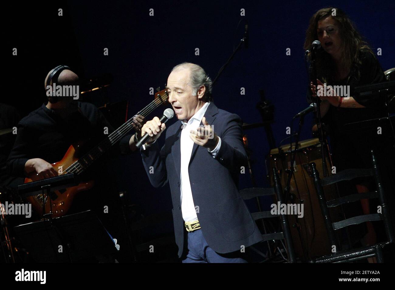 Spanish singer Jose Manuel Soto in concert. July 2, 2017. (Photo by ...