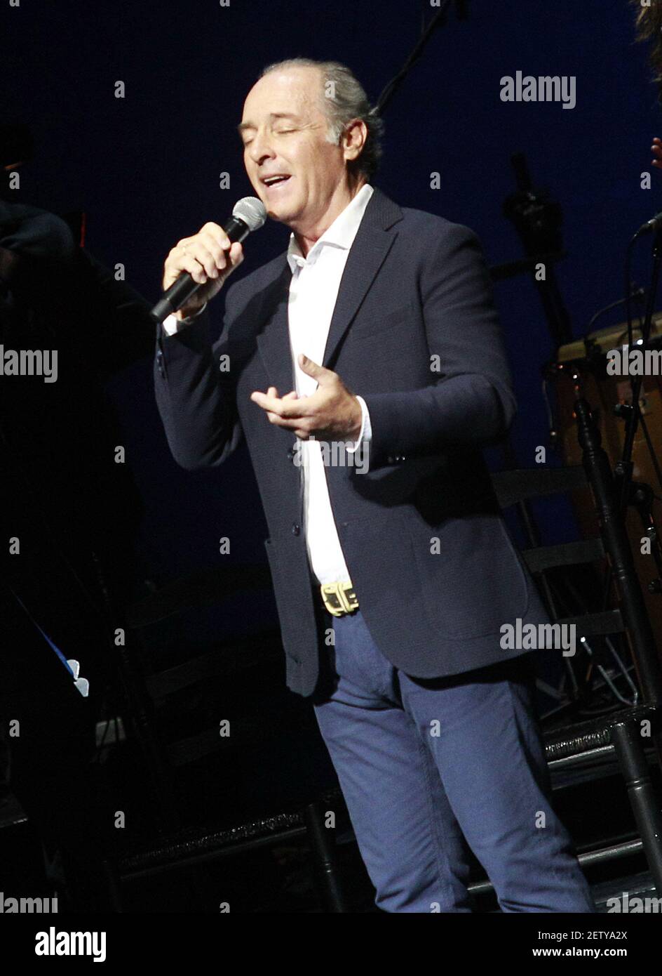 Spanish singer Jose Manuel Soto in concert. July 2, 2017. (Photo by ...