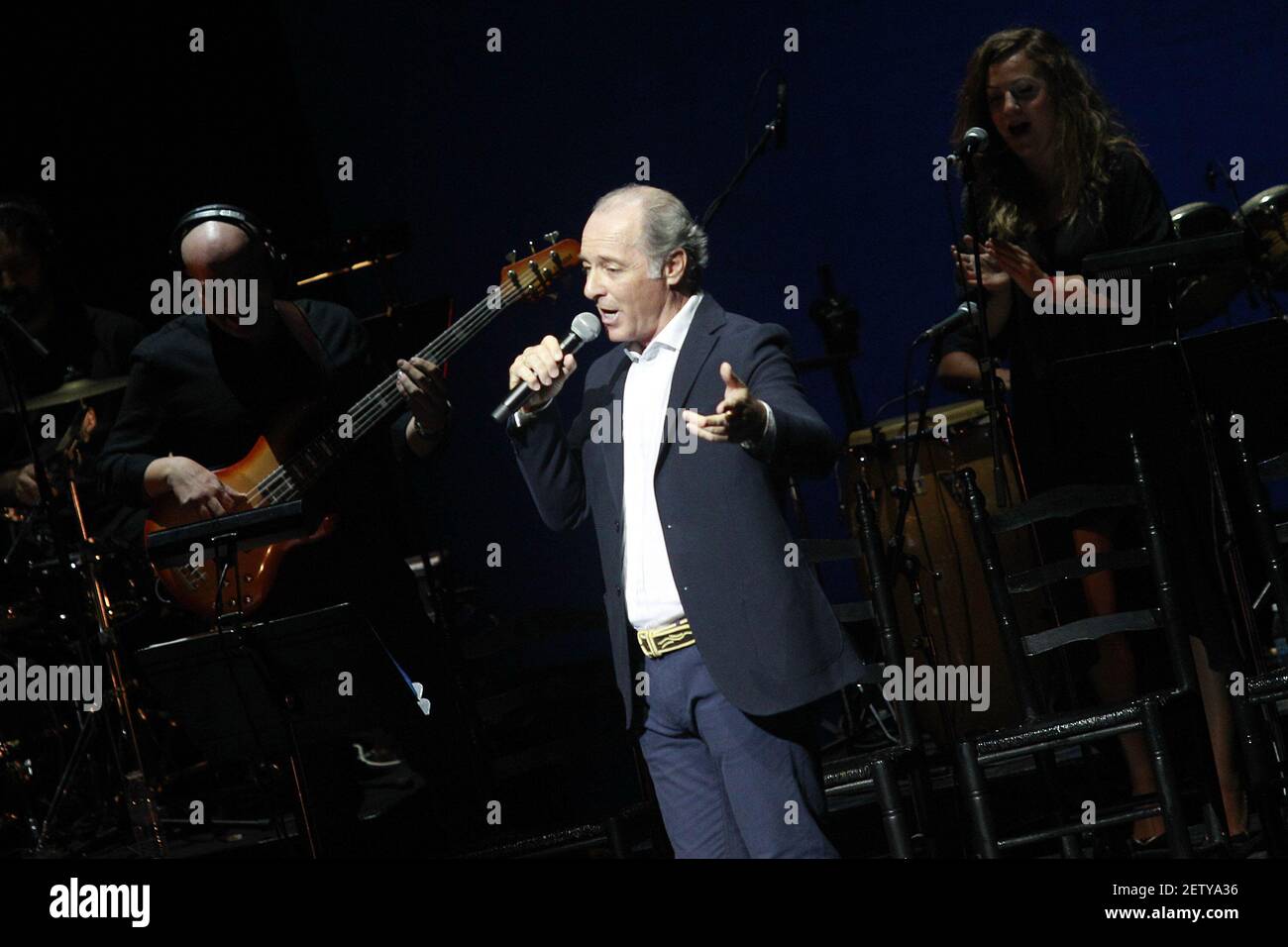 Spanish singer Jose Manuel Soto in concert. July 2, 2017. (Photo by ...