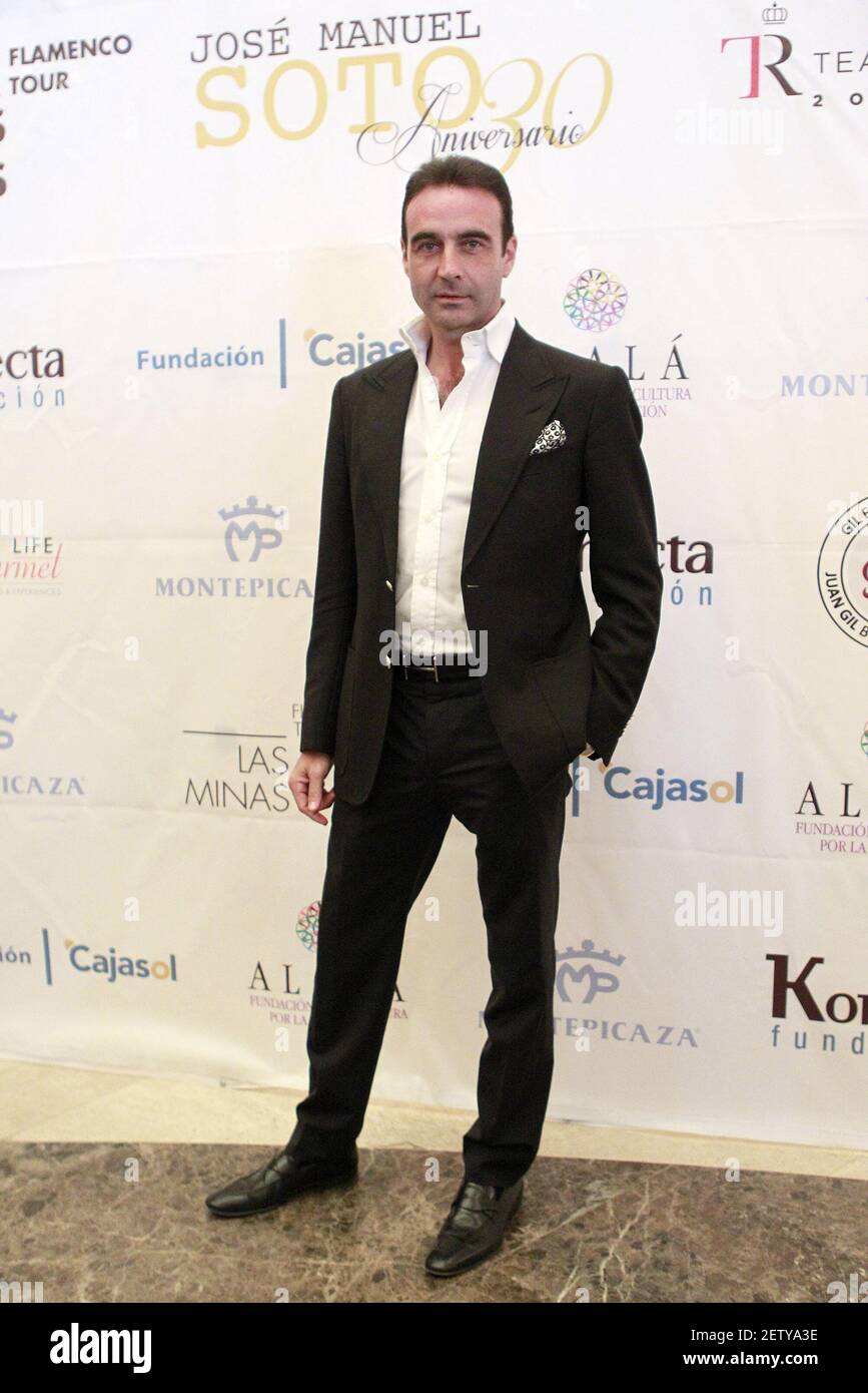 Spanish bullfighter Enrique Ponce during the photocall of the concert ...