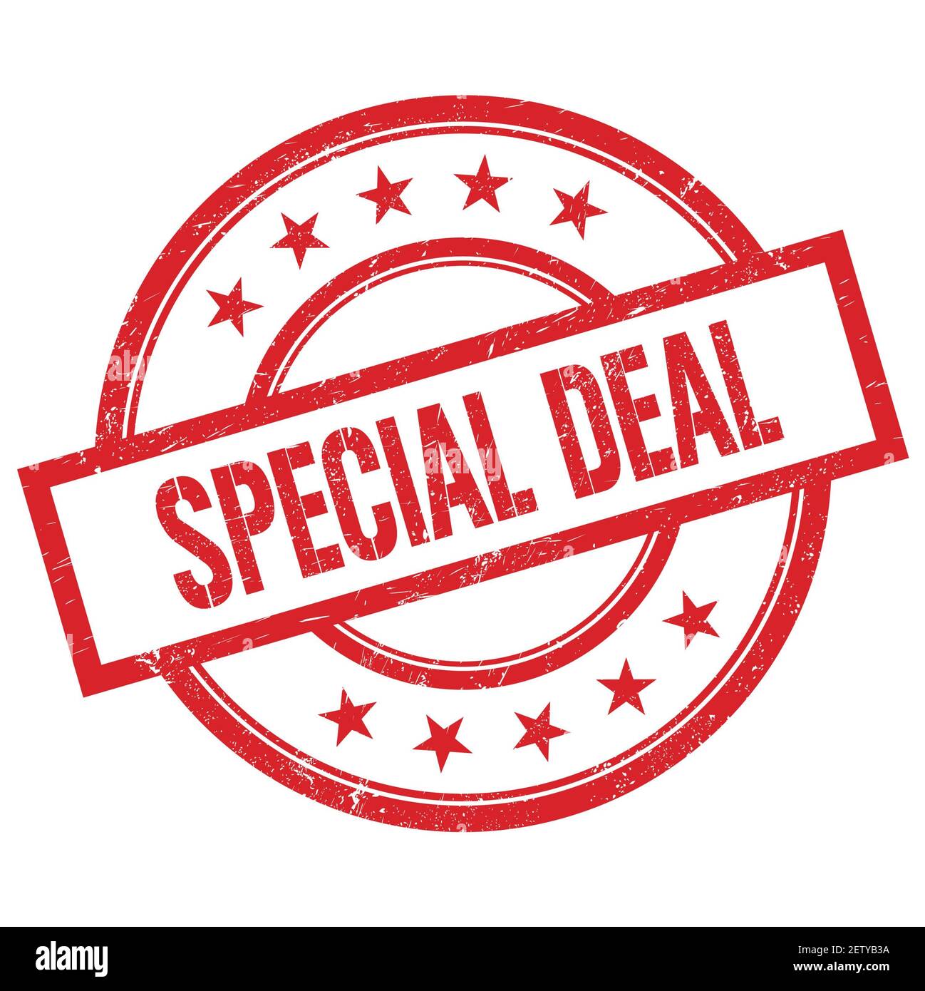SPECIAL DEAL text written on red round vintage rubber stamp Stock Photo ...