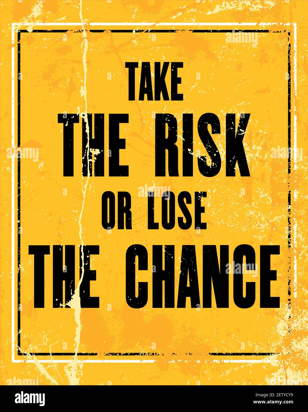 Inspiring motivation quote with text Take The Risk or Lose The Chance ...