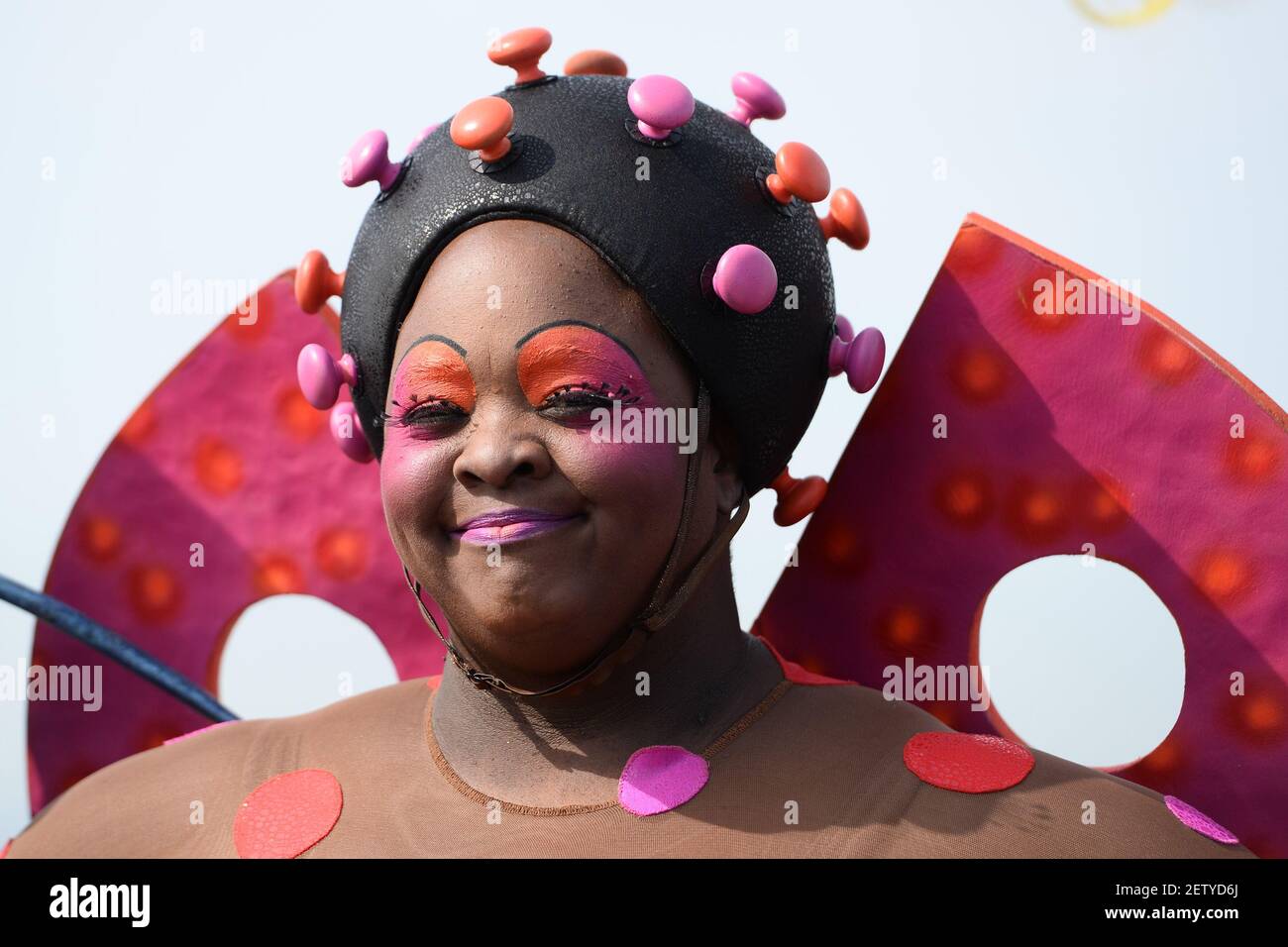 Acrobats/performers of Cirque Du Soleil 'OVO' visit The Top of the Rock ...