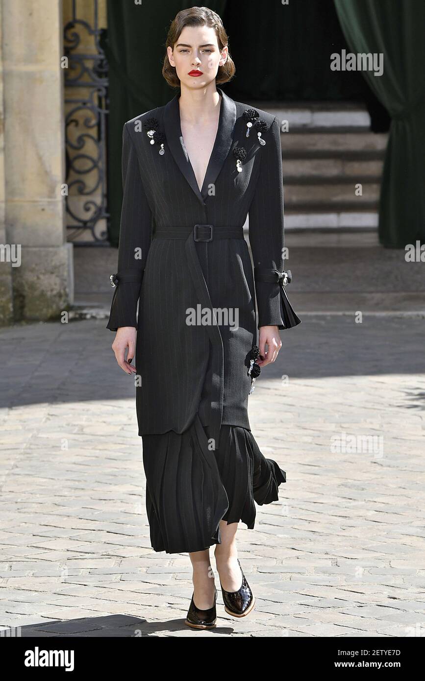 Marie Damian on the runway during the Ulyana Sergeenko Paris Haute ...