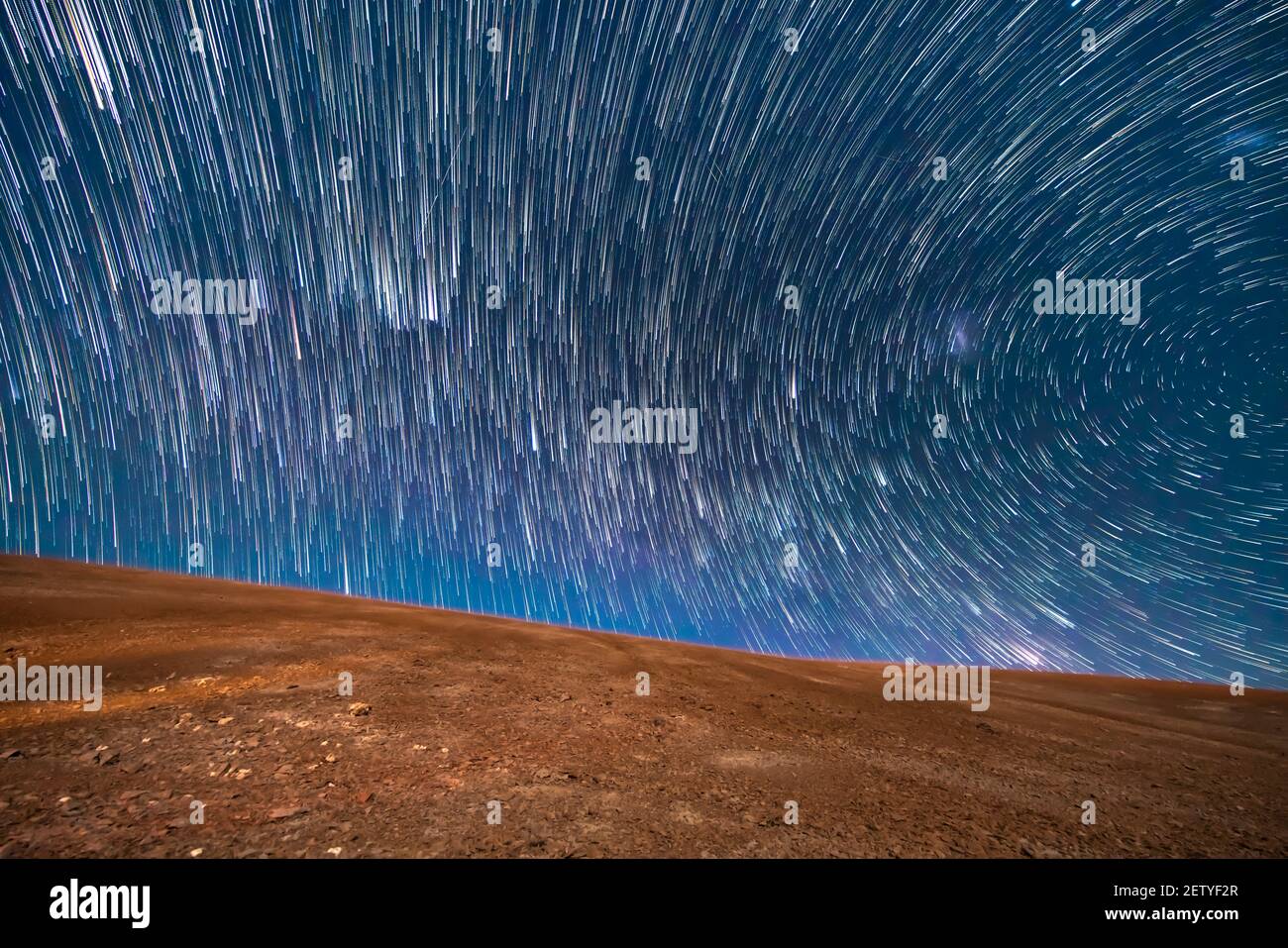 An amazing view of the Milky Way rising in Atacama Desert night sky ...
