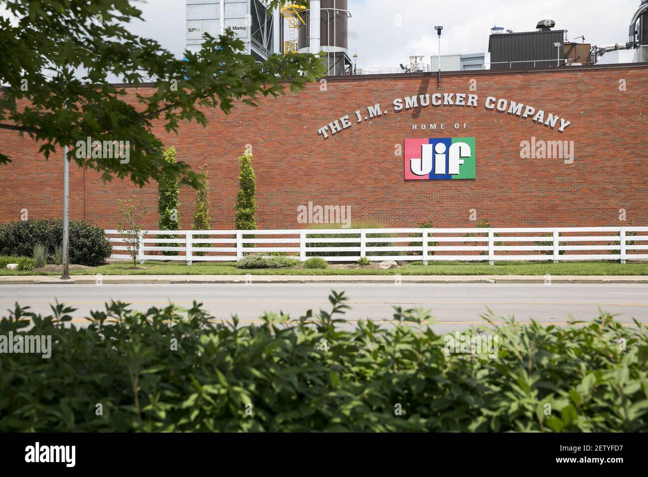 A logo sign outside of The J. M. Smucker Company Jif Peanut Butter ...