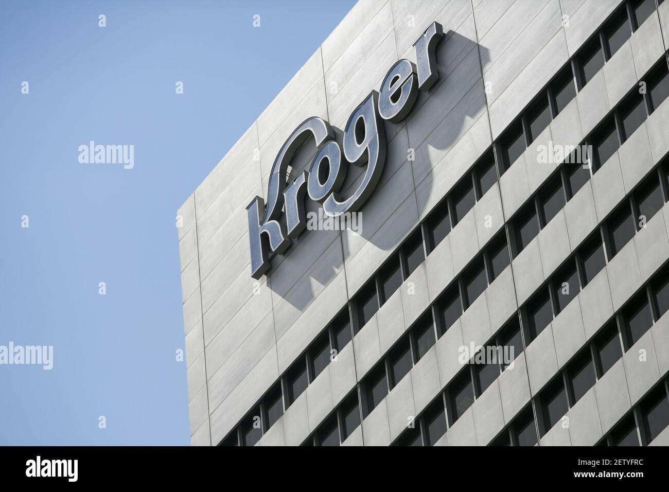 A logo sign outside of the headquarters of The Kroger Company, in ...