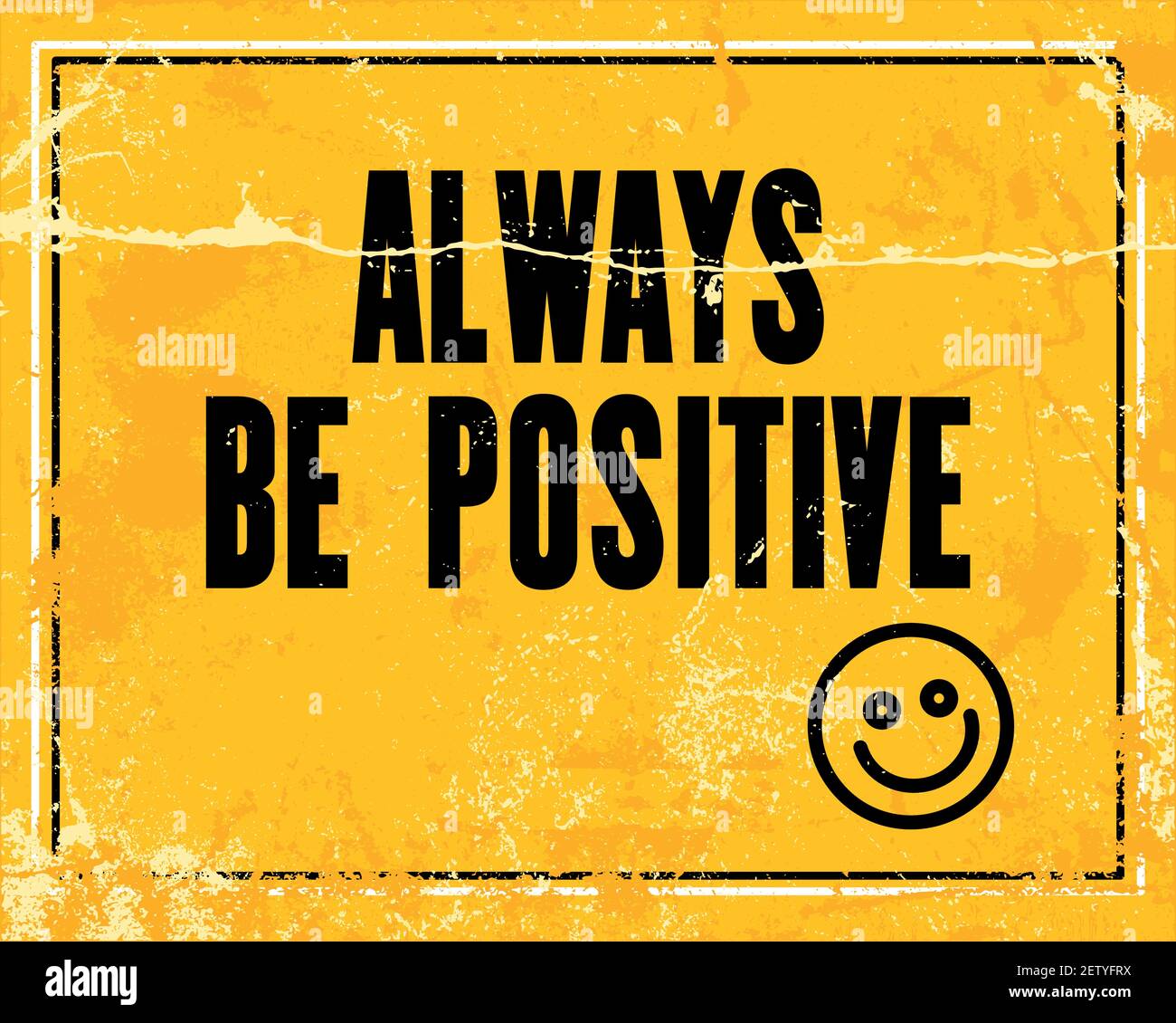 Inspiring motivation quote with text Always Be Positive. Vector ...