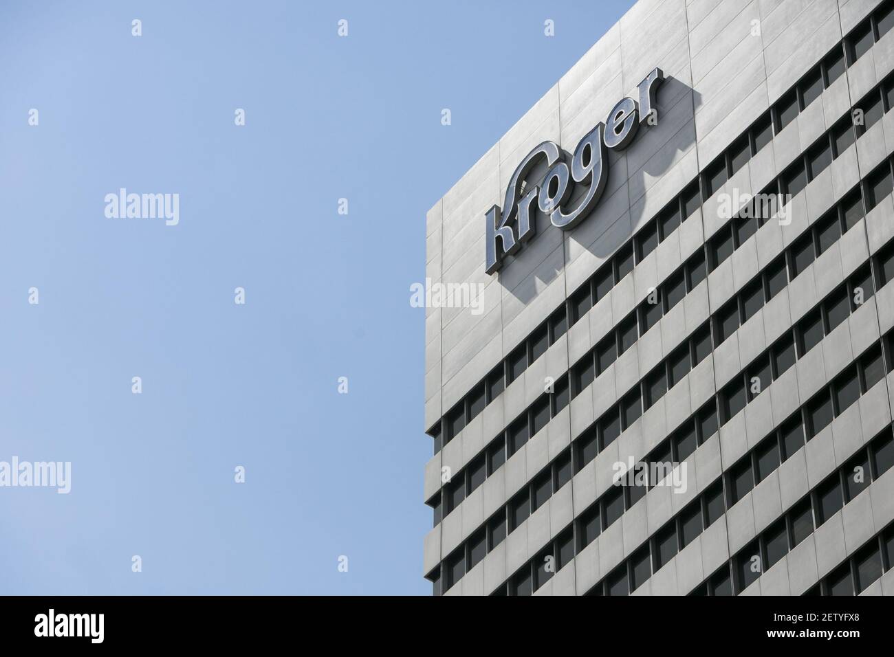 A logo sign outside of the headquarters of The Kroger Company, in ...
