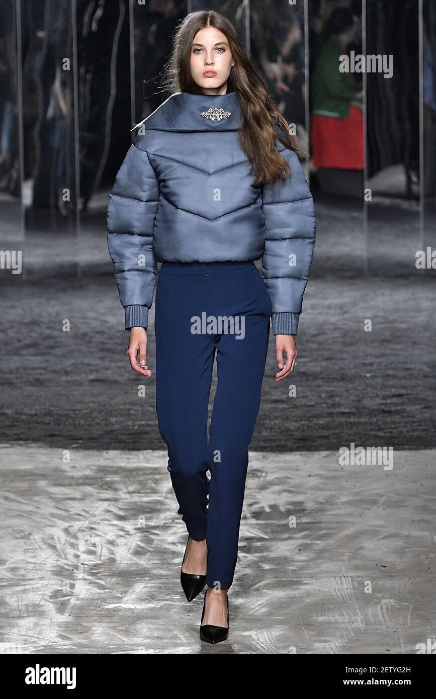 A Model Walks on the runway during the Azzaro Couture Paris Haute ...