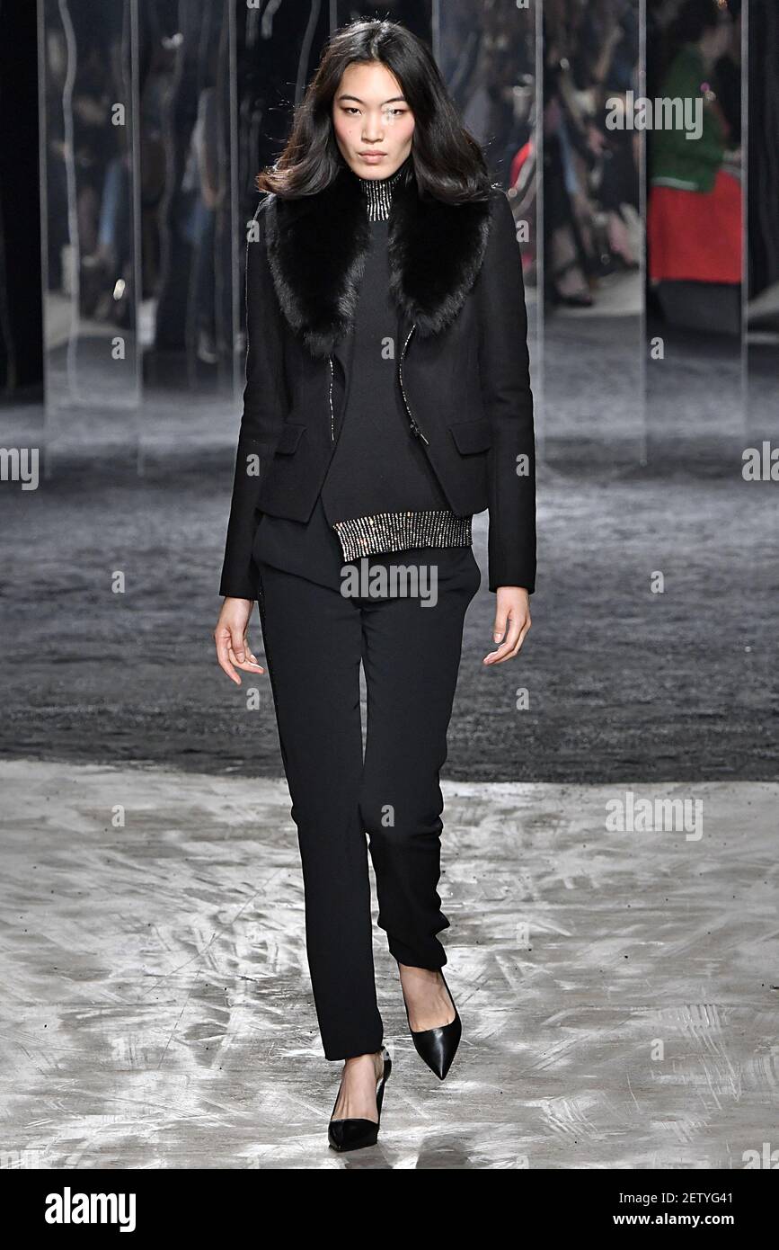A Model Walks on the runway during the Azzaro Couture Paris Haute ...