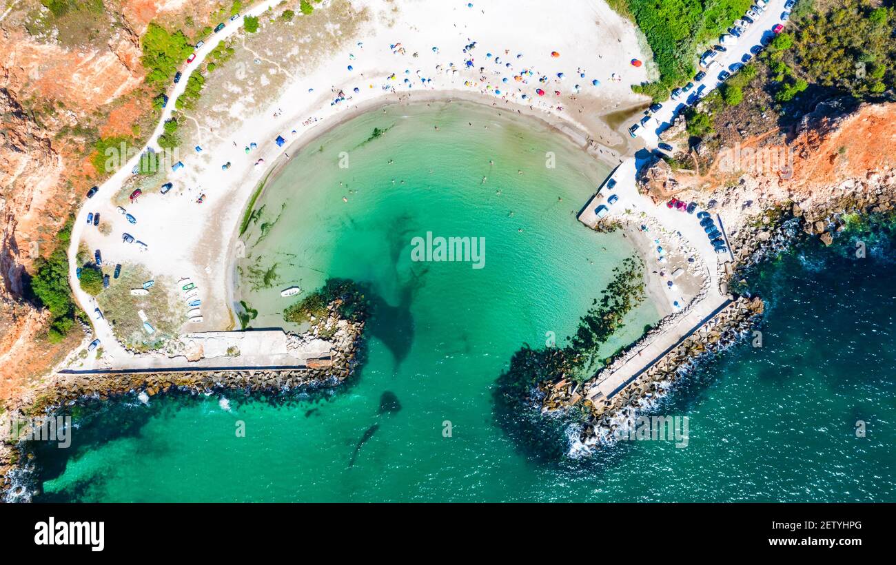 Bolata Beach, Bulgaria. Amazing turquoise water beach on Cape Kaliakra ...