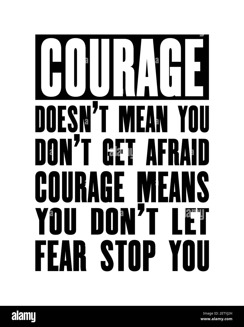 Not afraid Stock Vector Images - Alamy