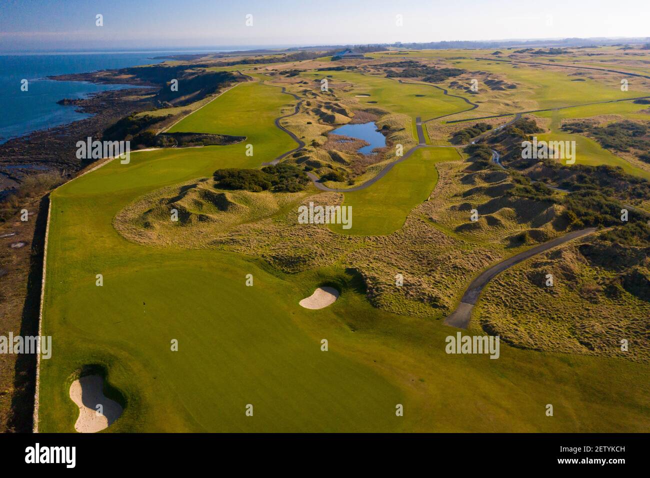 Aerial view of Torrance golf course at Fairmont St Andrews hotel and ...