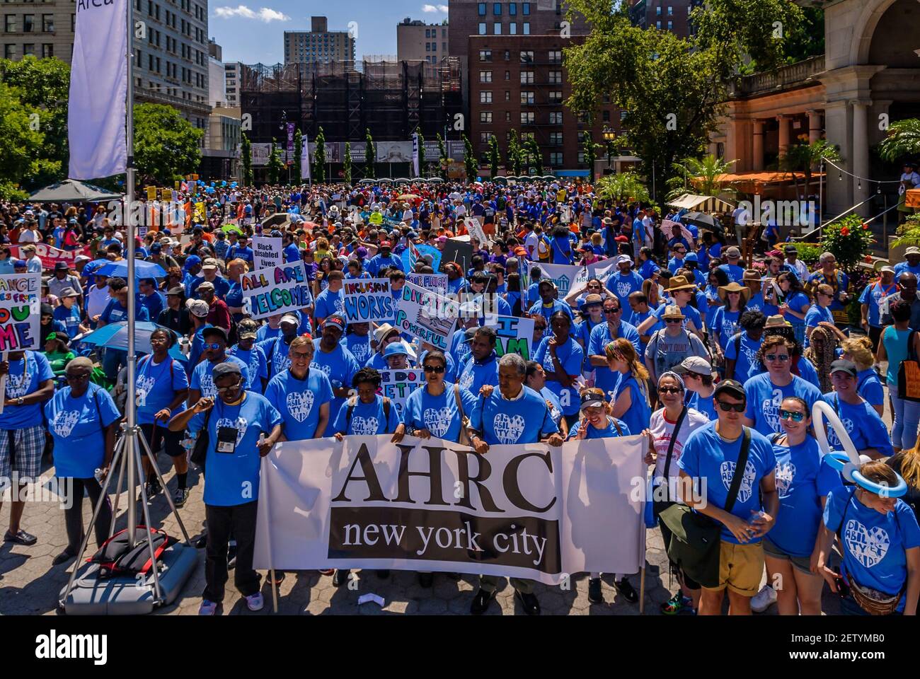 New York celebrated the third annual Disability Pride with a colorful ...