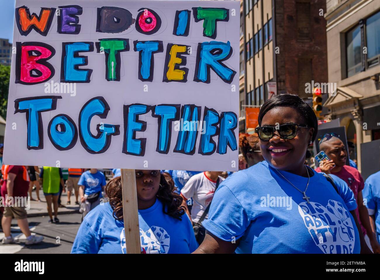 New York celebrated the third annual Disability Pride with a colorful ...