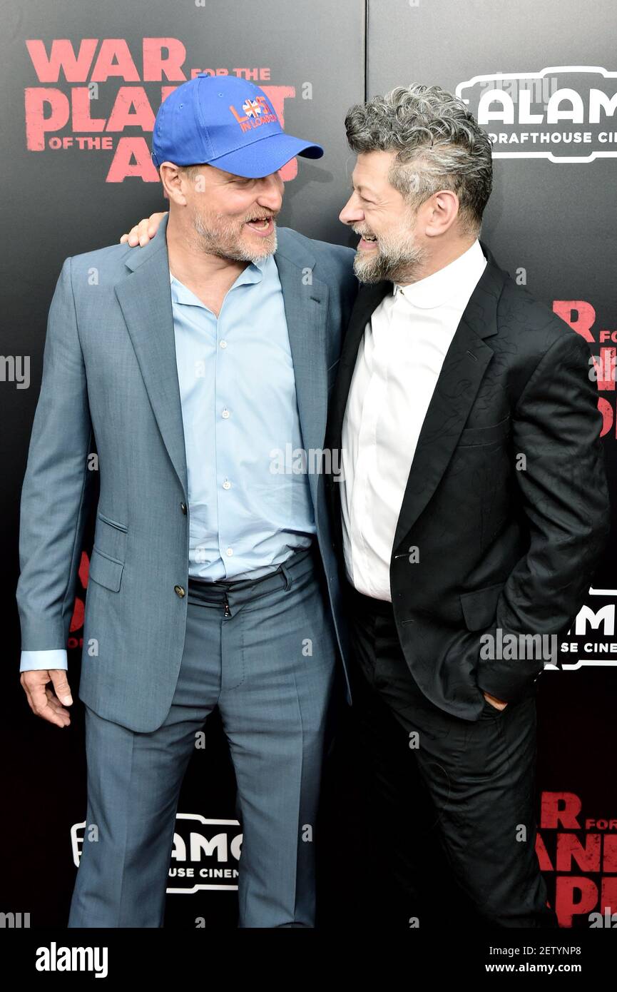 Woody Harrelson and Andy Serkis attend the "War For The Planet Of The ...