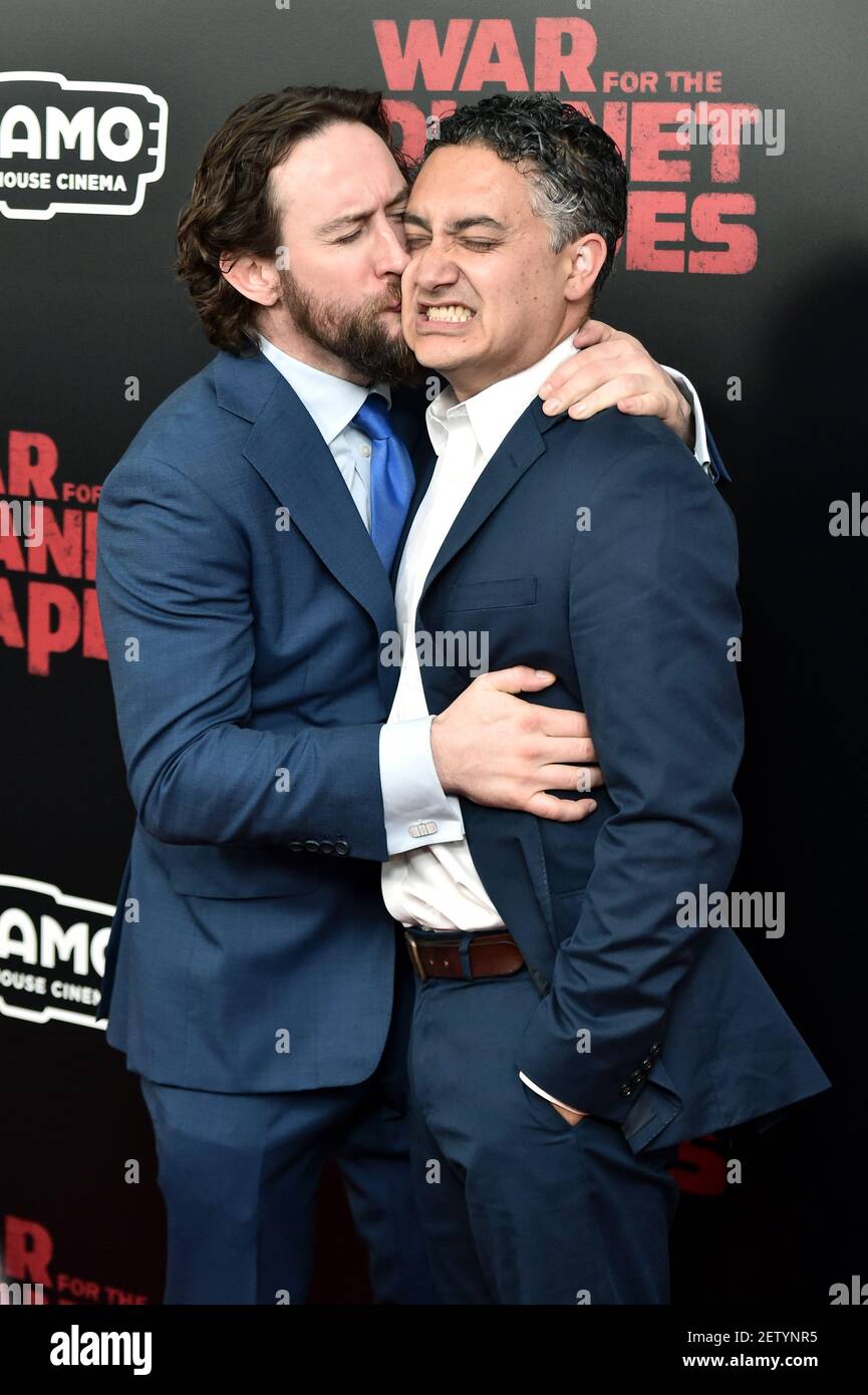 Philip Burke and Alessandro Juliani attend the "War For The Planet Of ...