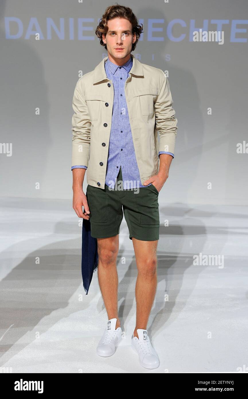 Model walks on the runway during the Daniel Hechter Paris Spring 2018 ...