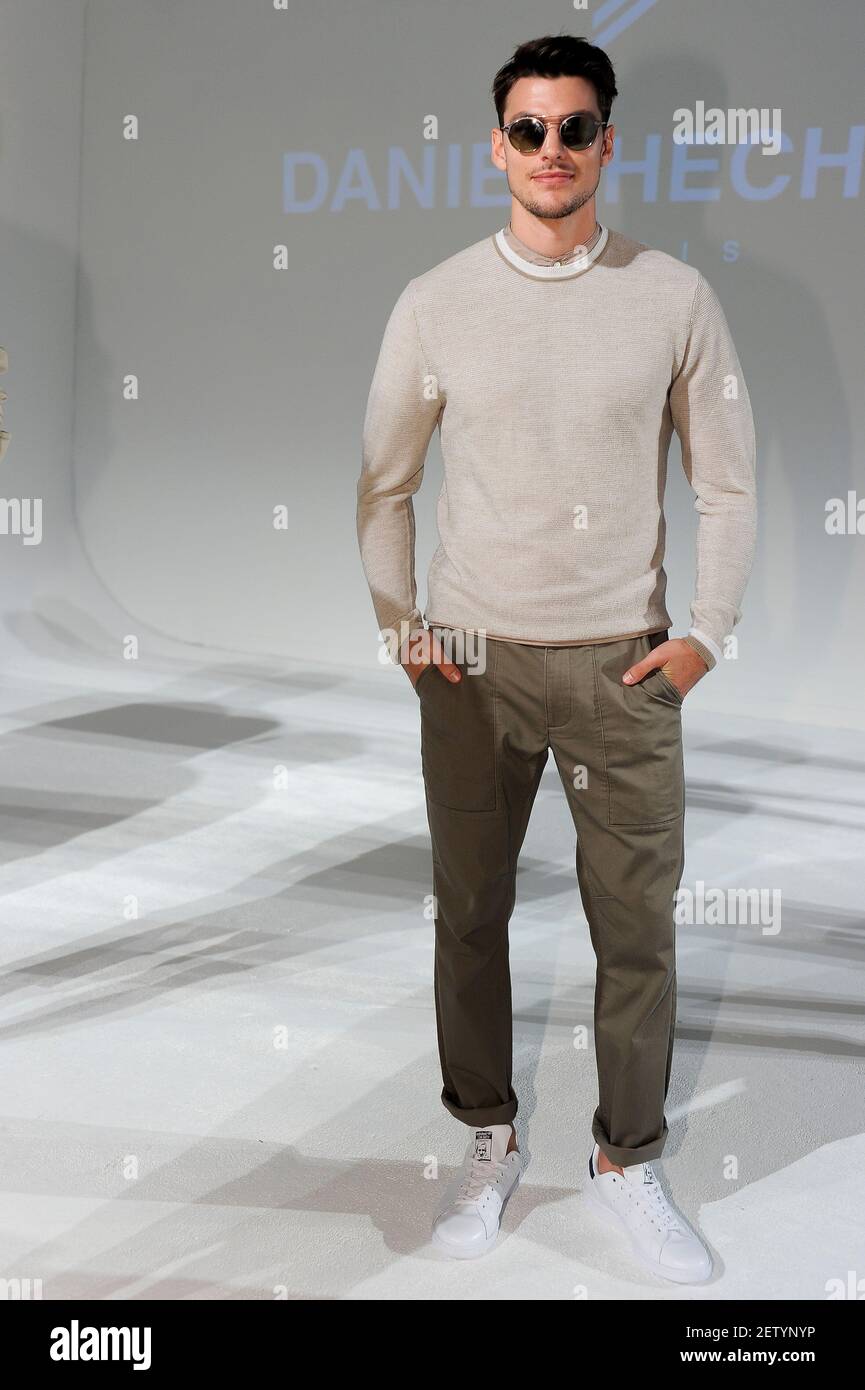 Model walks on the runway during the Daniel Hechter Paris Spring 2018 ...