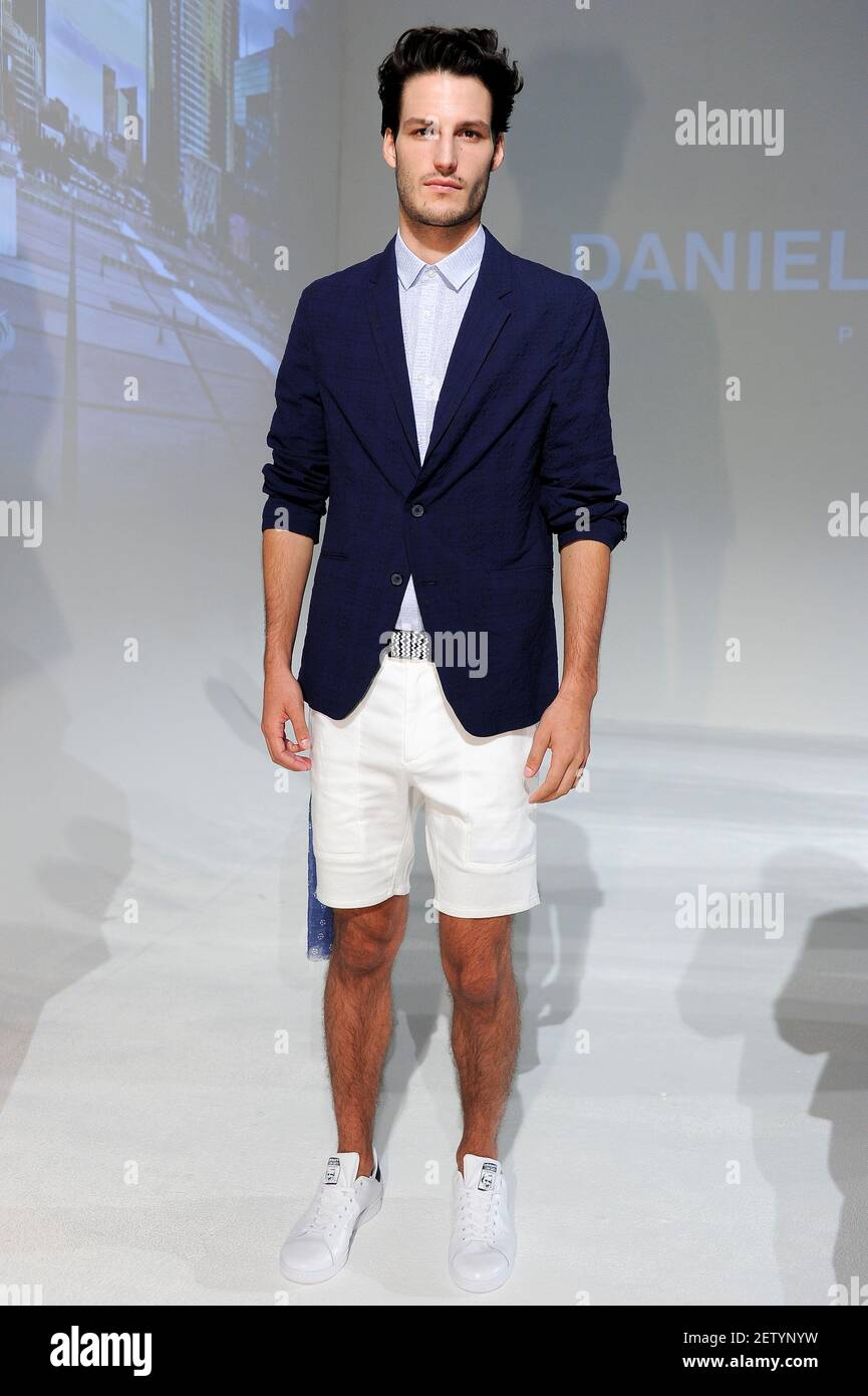 Model walks on the runway during the Daniel Hechter Paris Spring 2018 ...