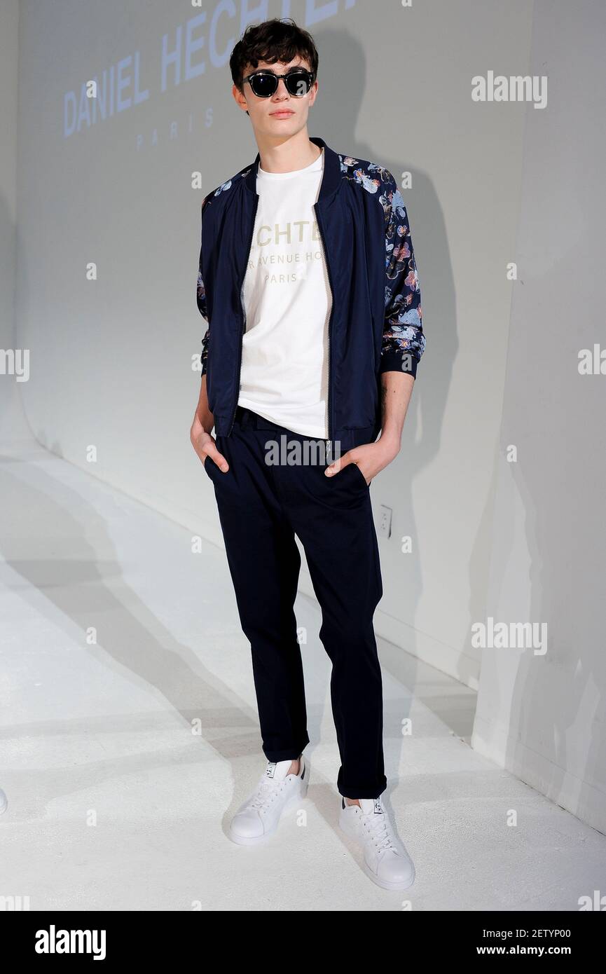 Model walks on the runway during the Daniel Hechter Paris Spring 2018 ...