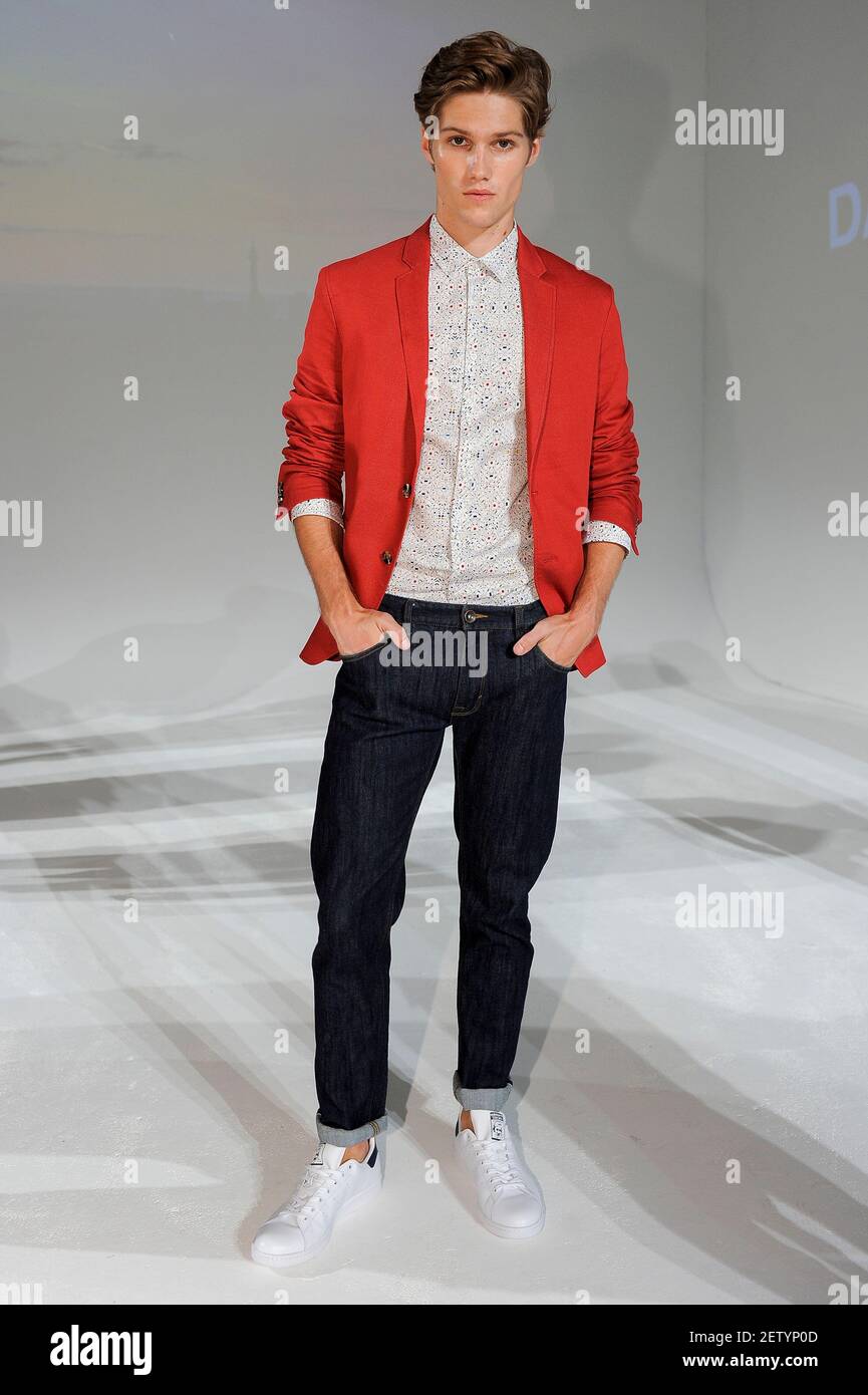 Model walks on the runway during the Daniel Hechter Paris Spring 2018 ...