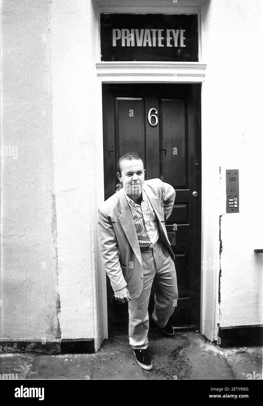 Ian Hislop Editor at the offices of Private Eye in Carlisle Street in ...