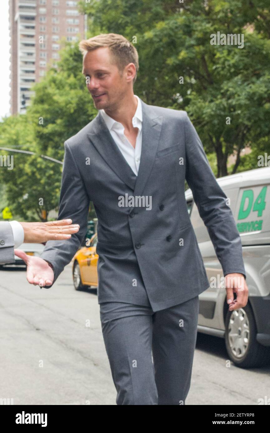 Alexander Skarsgard out and about downtown in New York City on July 11 ...
