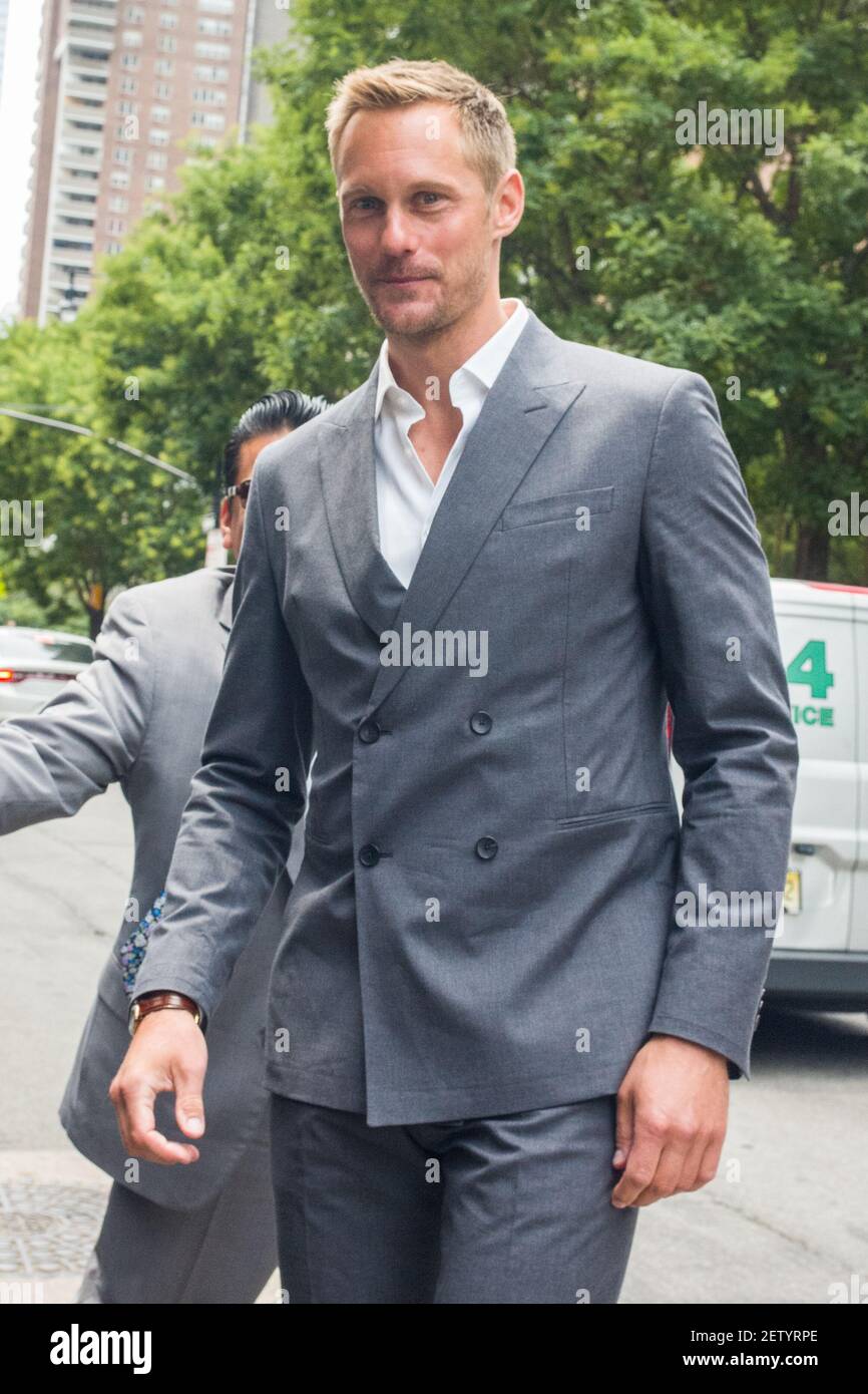 Alexander Skarsgard out and about downtown in New York City on July 11 ...