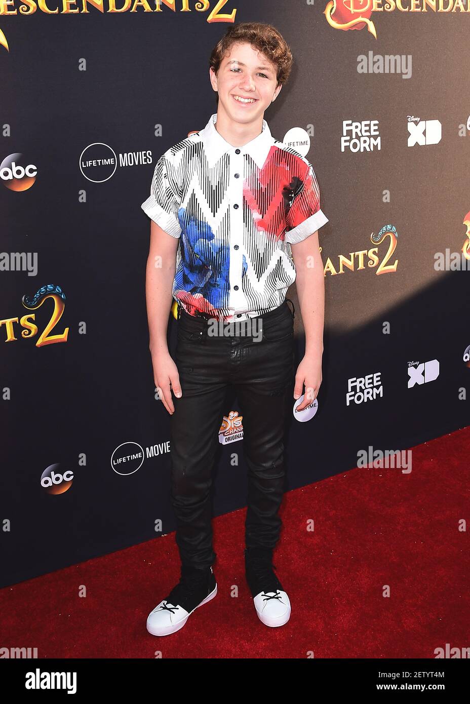 HOLLYWOOD, CA - JULY 12: Ethan Wacker at the premiere of Disney Channel ...