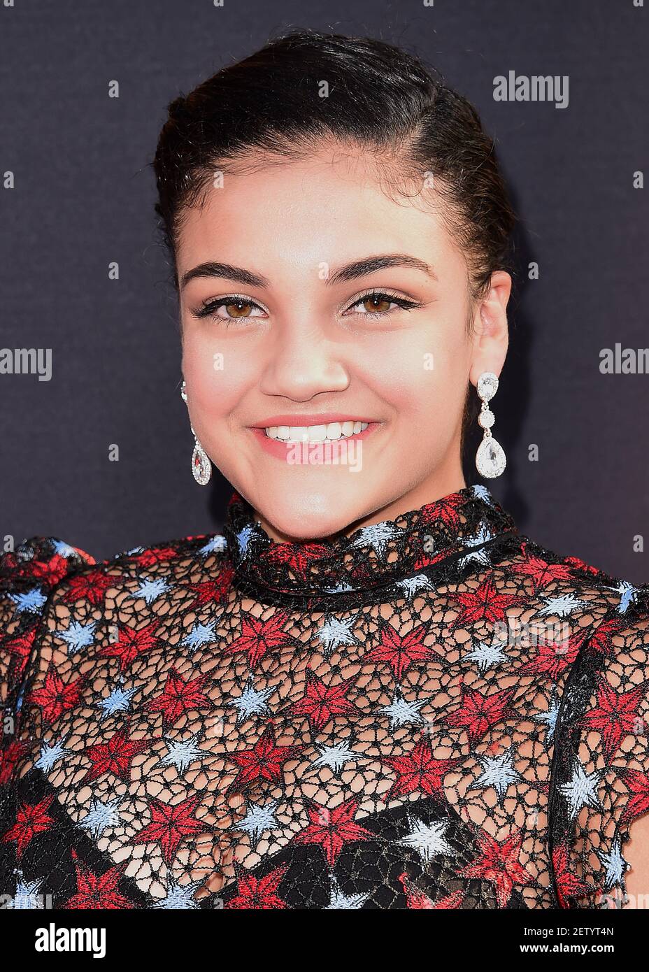 HOLLYWOOD, CA - JULY 12: Laurie Hernandez at the premiere of Disney ...