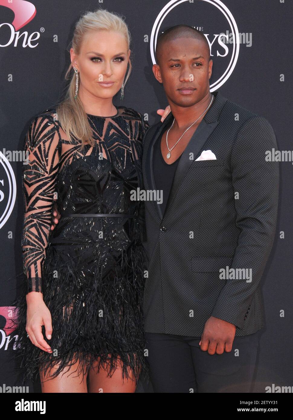 (L-R) Lindsey Vonn and Kenan Smith arrives at The 2017 ESPYS held at ...