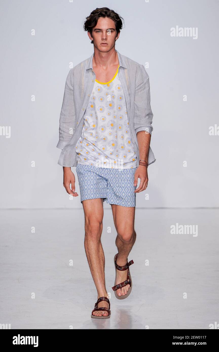 Model walks on the runway during the Parke & Ronan Spring 2018 New York ...