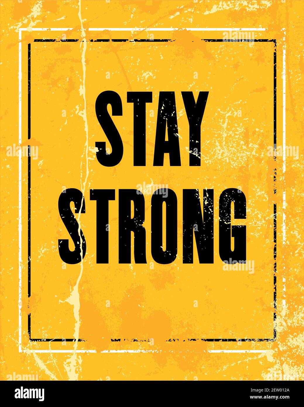 Inspiring motivation quote with text Stay Strong. Vector typography ...