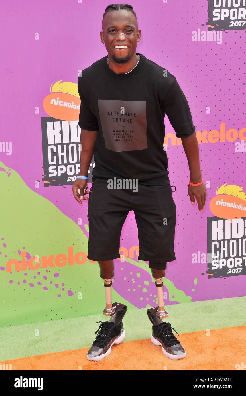 Blake Leeper arrives at the Nickelodeon Kids' Choice Sports Awards 2017 ...