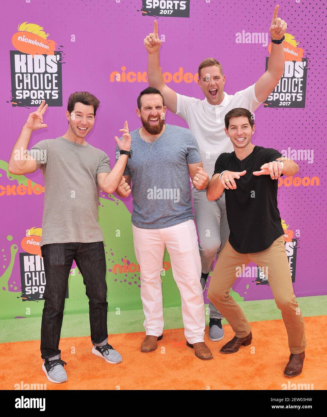 (L-R) Dude Perfect - Coby Cotton, Tyler Toney, Cody Jones and Cory ...