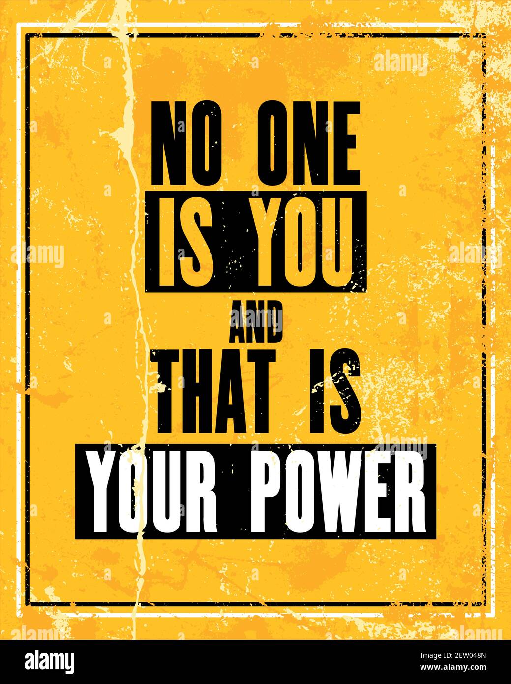 Inspiring Motivation Quote With Text No One Is You And That Is Your