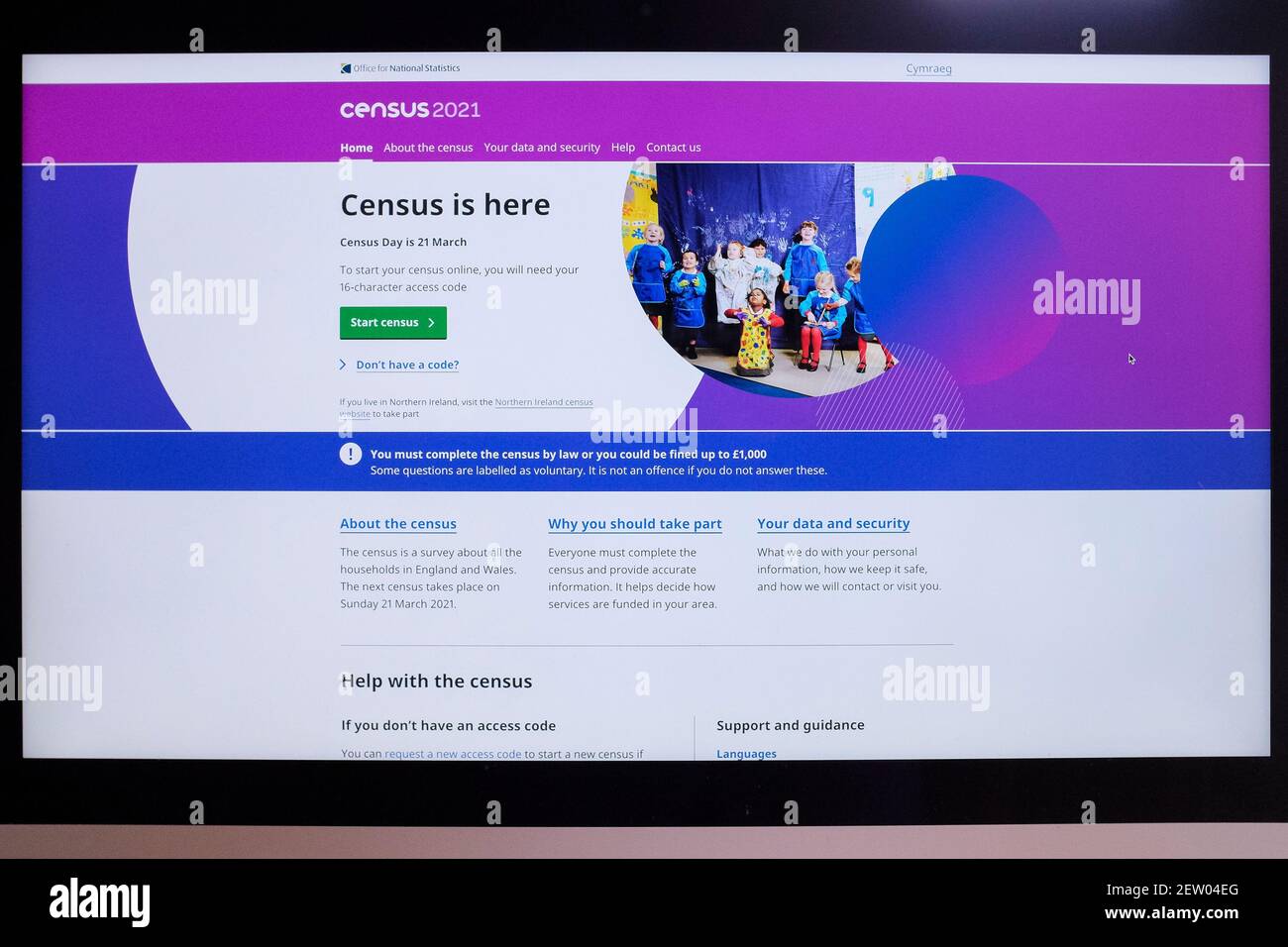 Census website hi-res stock photography and images - Alamy