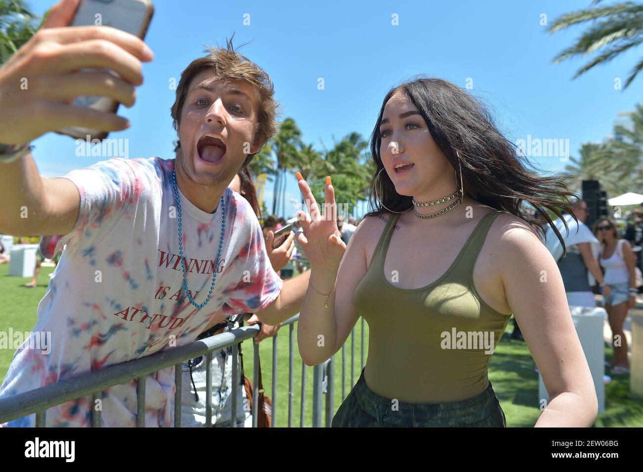 Noah Cyrus performs during Y100 Mack-A-Poolooza summer pool party at ...
