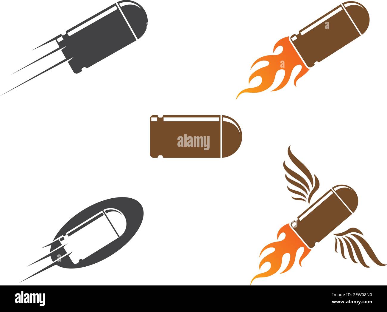 M16 gun bullet Stock Vector Images - Alamy