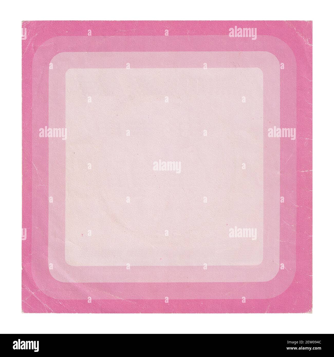 Worn pink disc cover from the seventies Stock Photo - Alamy