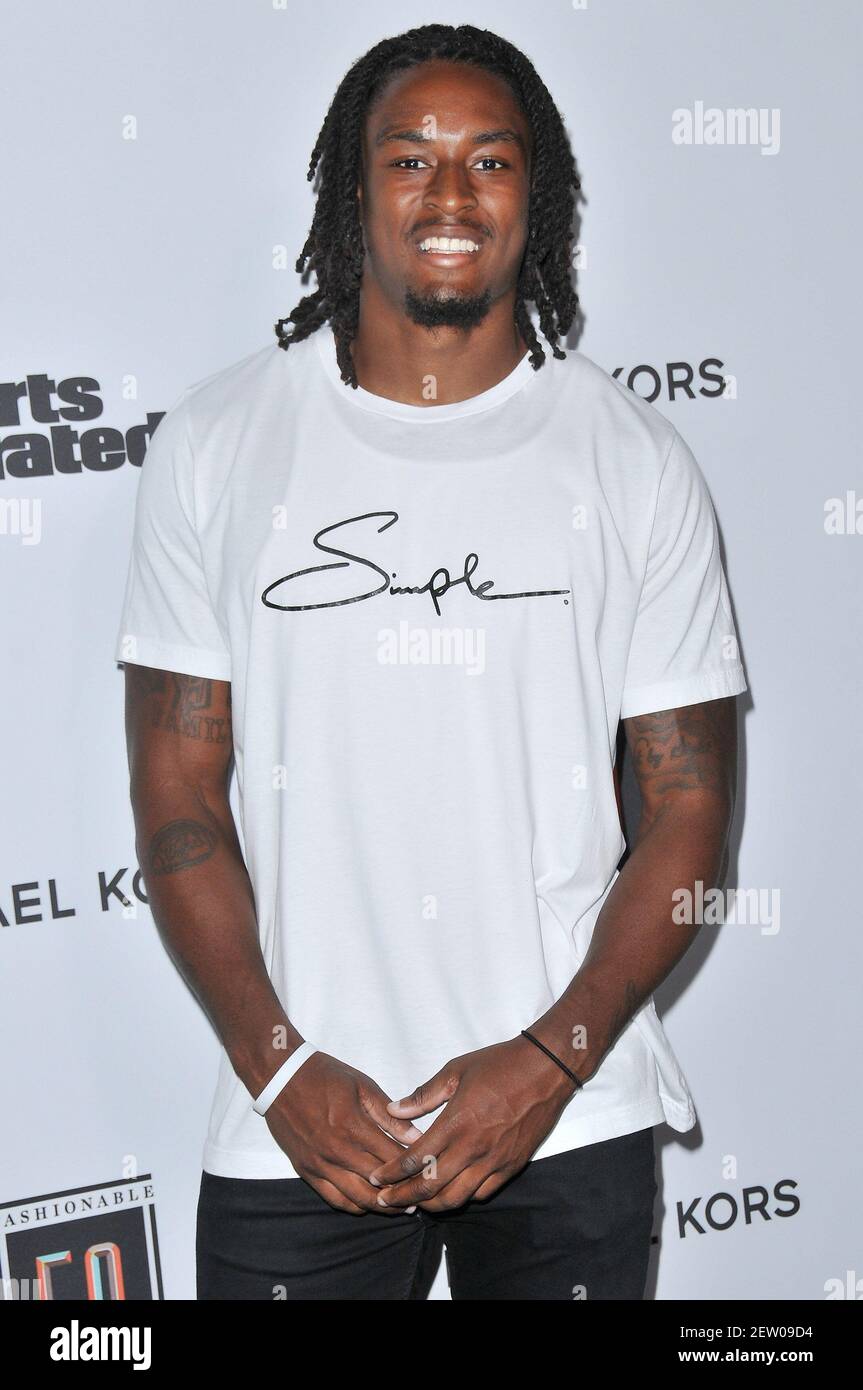 Tye Smith arrives at the 2017 Sports Illustrated Fashionable 50 held at ...