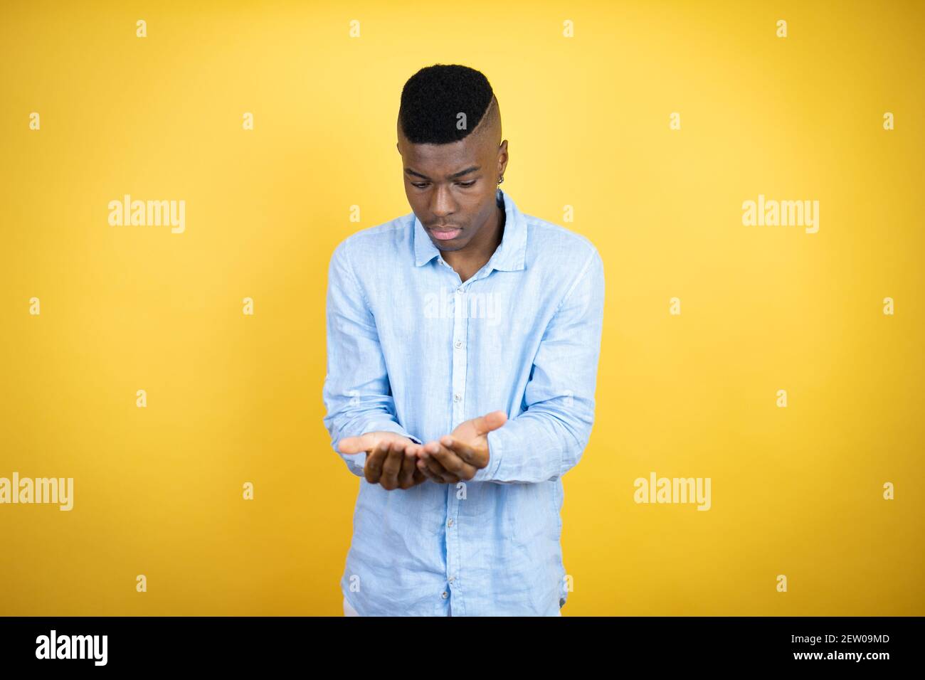Open Hands African American Giving High Resolution Stock Photography ...