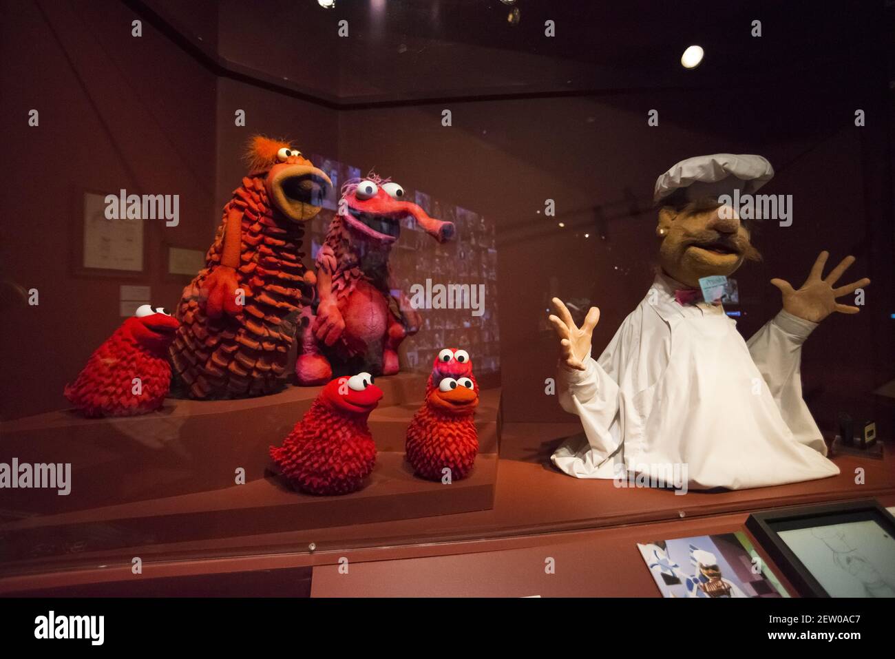 Puppets used in "The Muppet Show" are seen at a press preview for THE ...