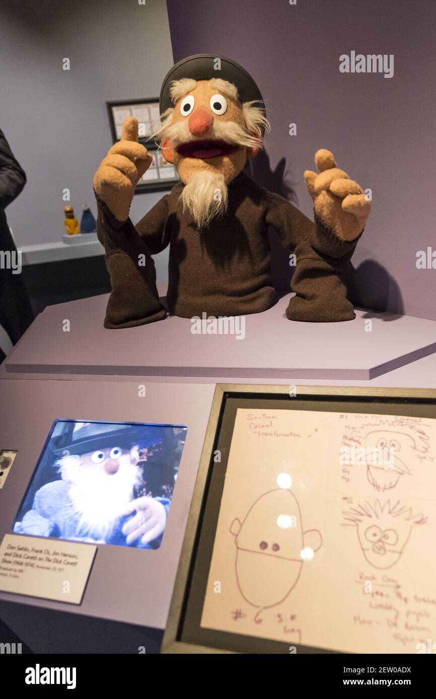 A Southern Colonel puppet is seen at a press preview for THE JIM HENSON ...