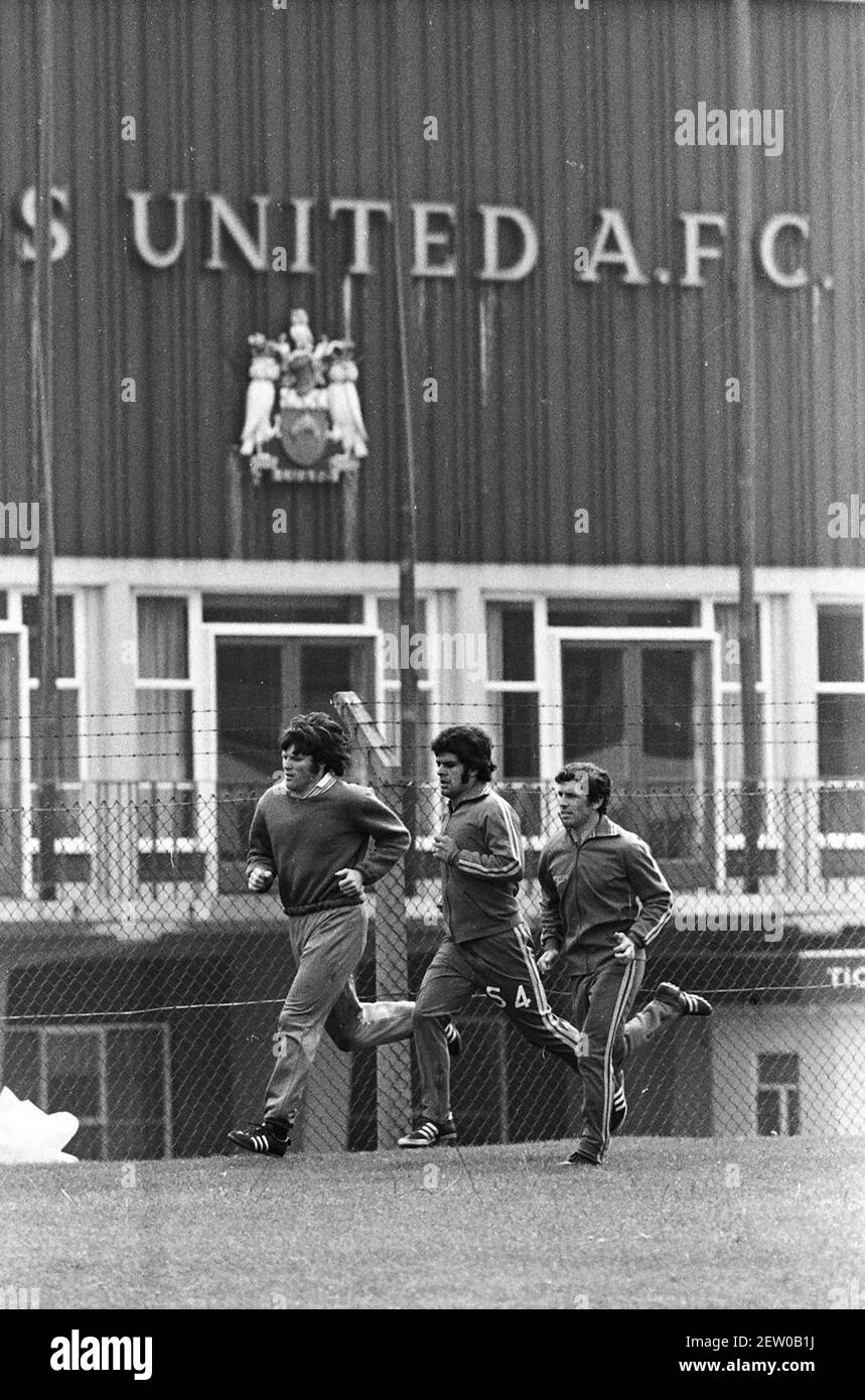 Leeds United players training at Elland Road in 1974 Stock Photo - Alamy