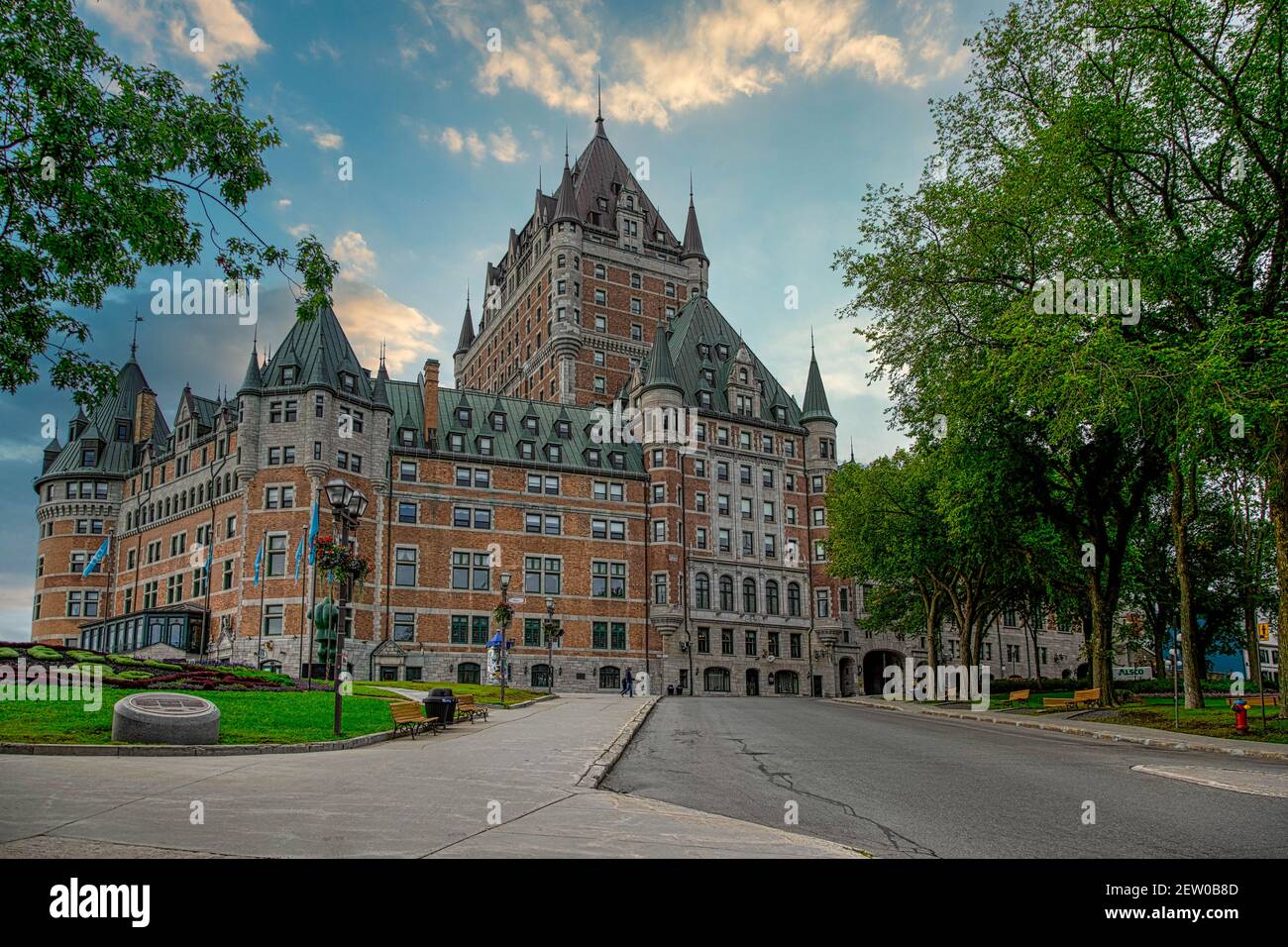 The streets of the historic old town in Quebec City, Canada Stock Photo ...