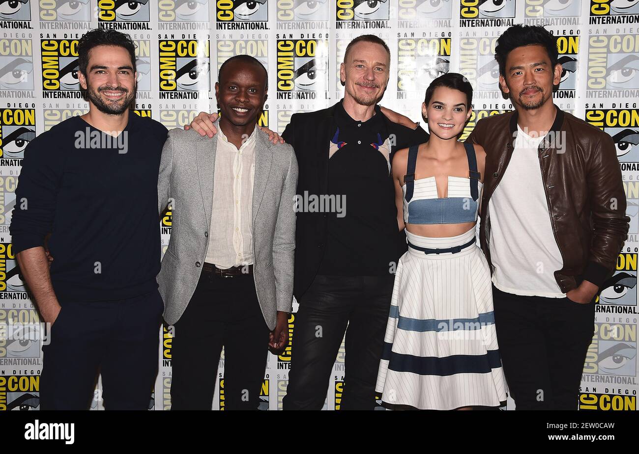SAN DIEGO - JULY 20: The cast of "The Exorcist" (Alfonso Herrera, Kurt ...