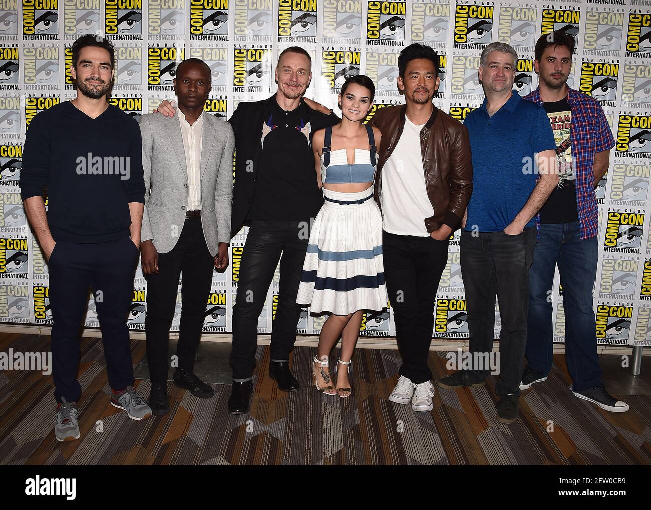 SAN DIEGO - JULY 20: The cast of "The Exorcist" (Alfonso Herrera, Kurt ...